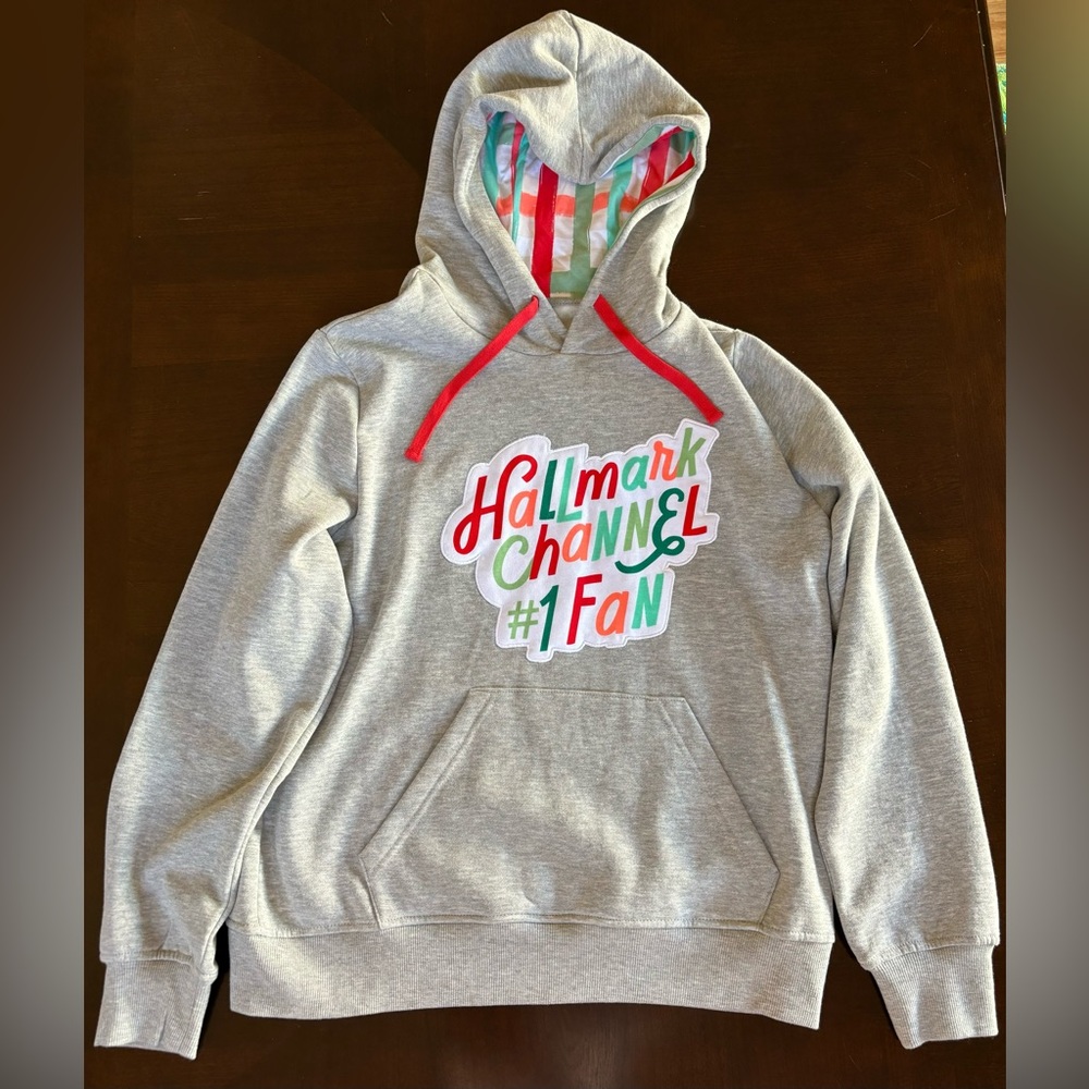 Hallmark Channel Number One Fan Gray Hoodie (Medium) - Gem